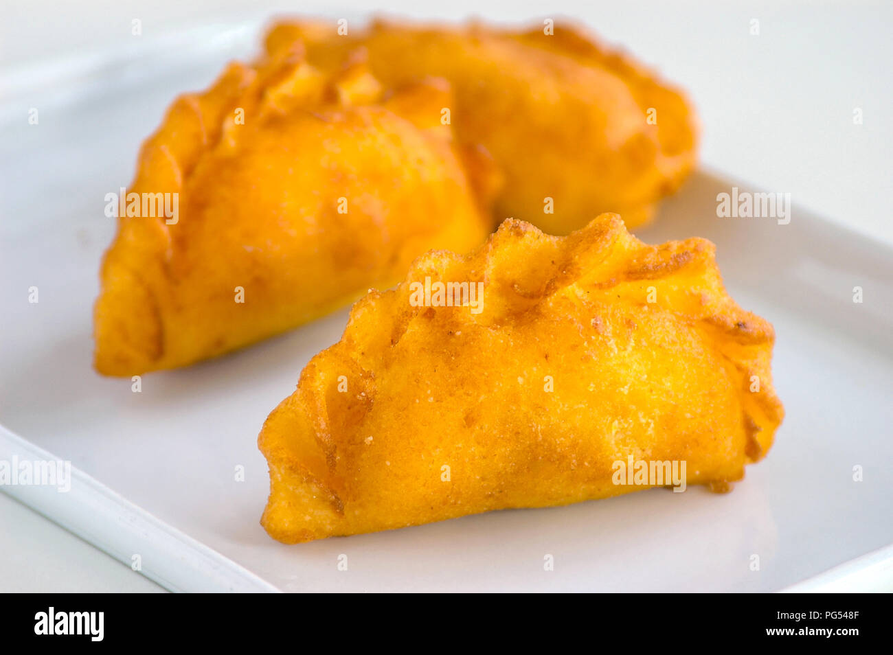 Angu Pastel / Corn Pastel / Brazilian food / tradicional food Stock ...