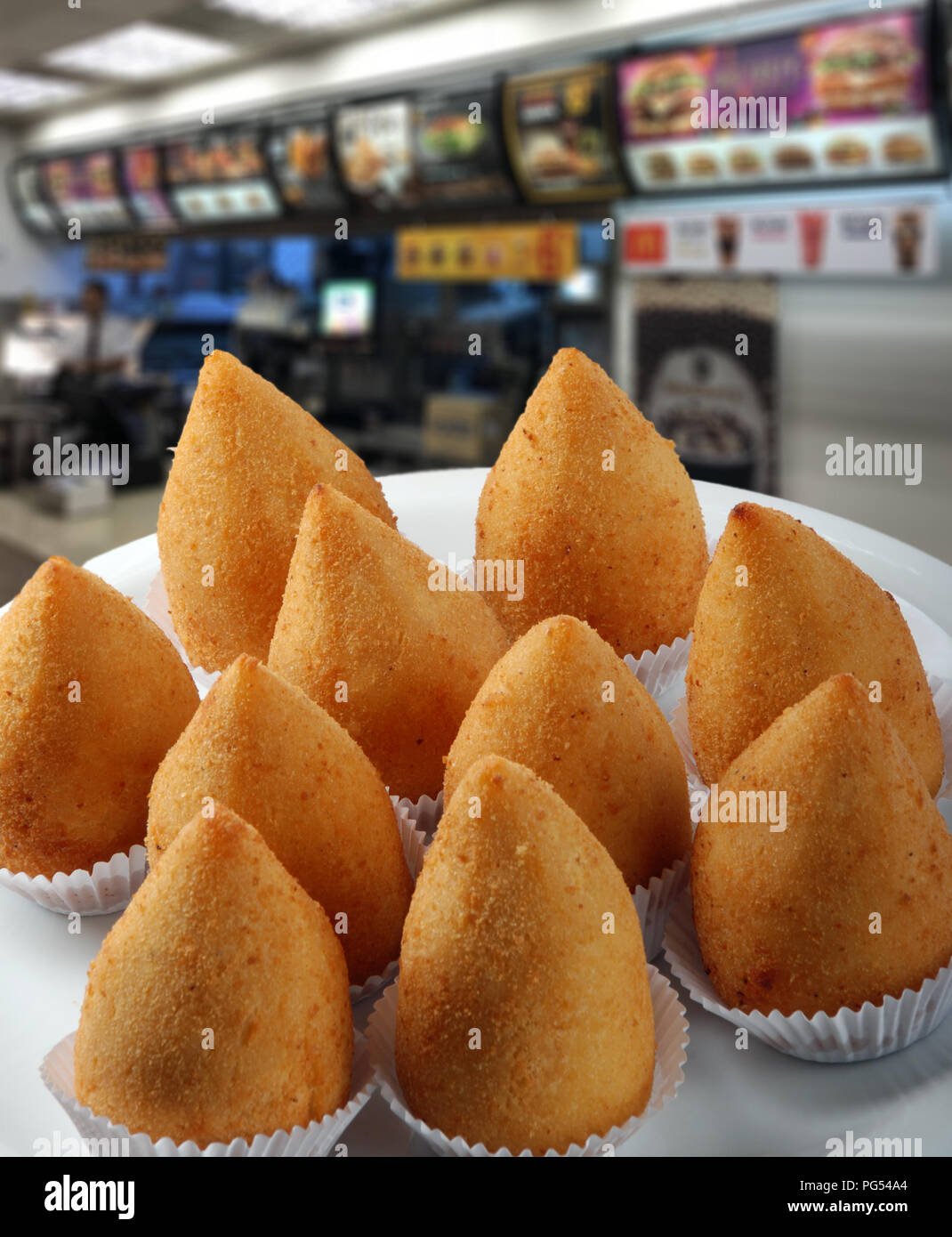 Brazilian Snacks, Coxinha Stock Photo - Alamy
