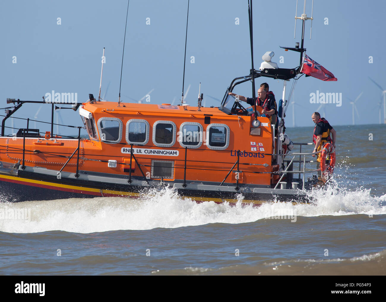 RNLI lifeboat at Rhyl Airshow 2014 Stock Photo - Alamy