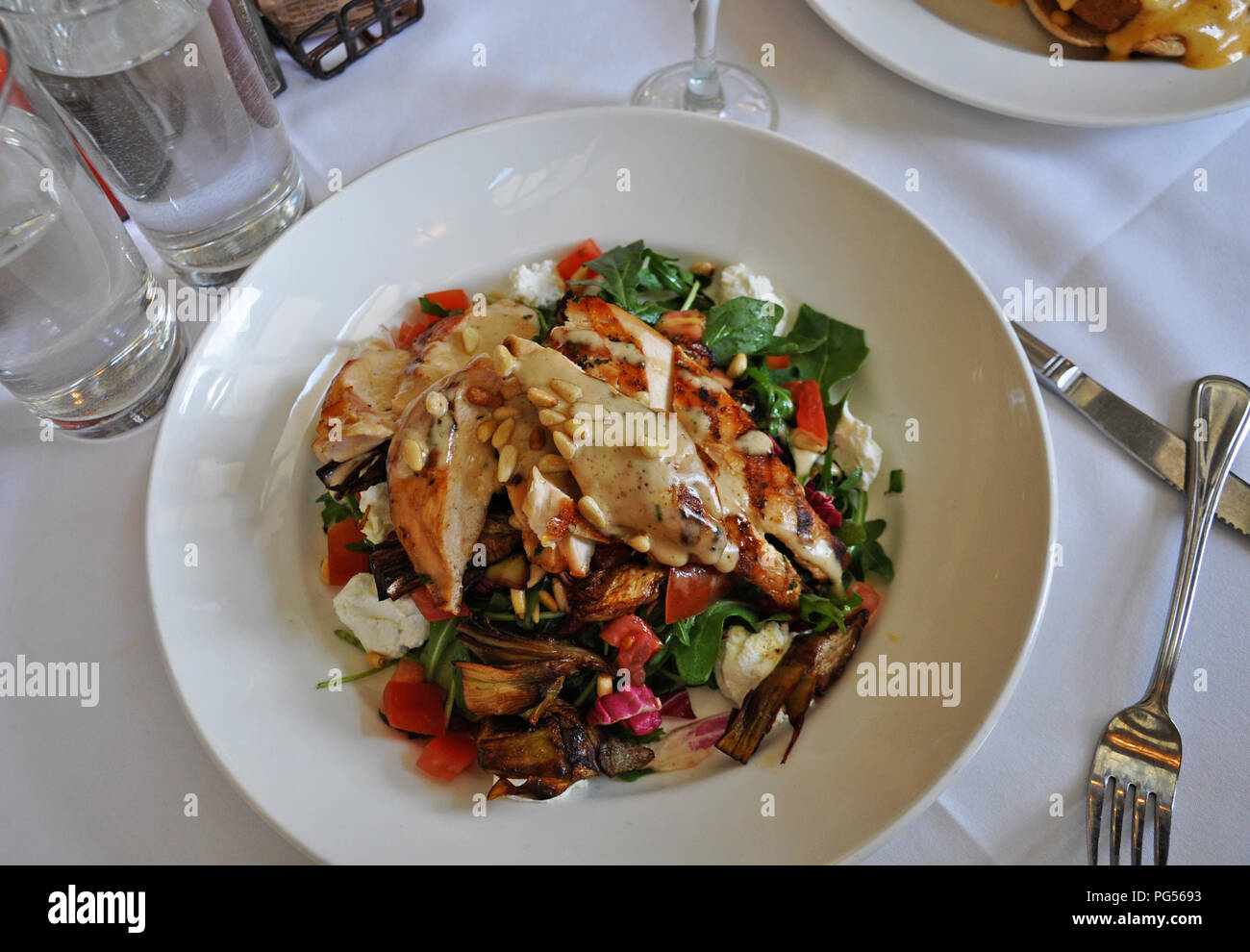 New York, NY. Beautiful brunch dishes at Isabella's restaurant on the ...
