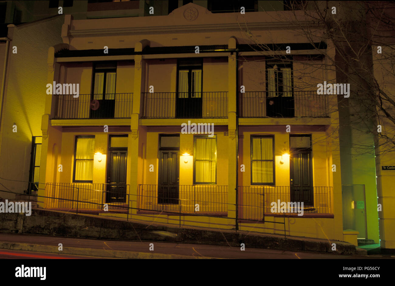 Victorian houses at night hi-res stock photography and images - Alamy