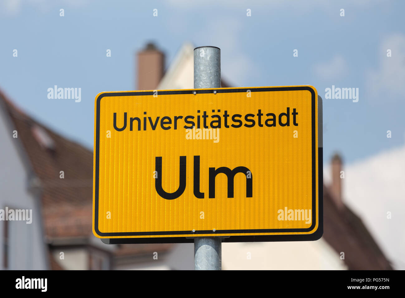 ulm germany city sign Stock Photo - Alamy