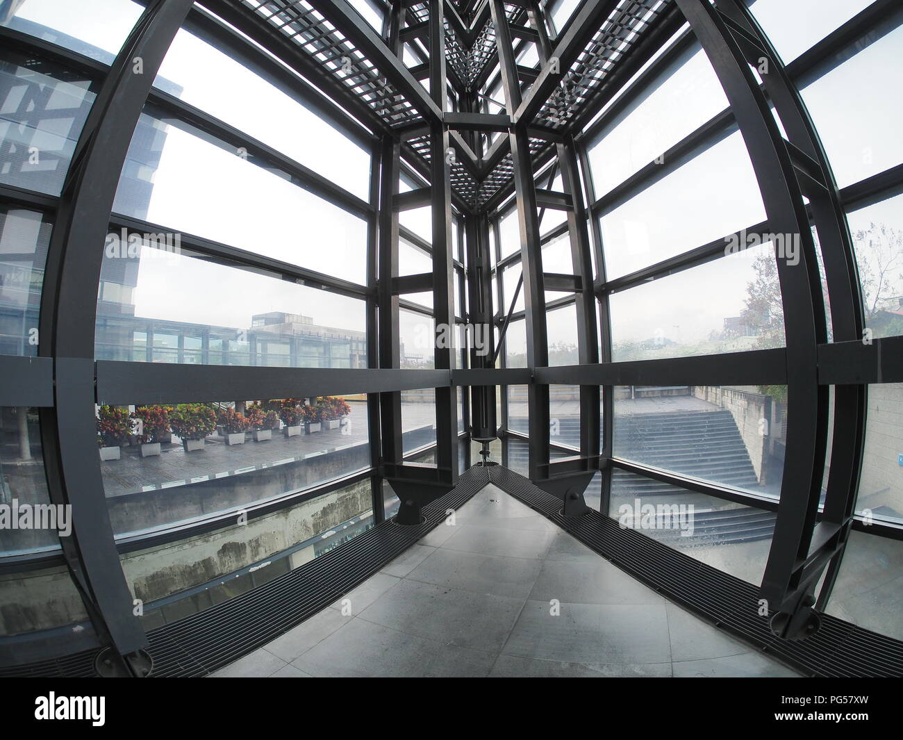 Fisheye of window Stock Photo - Alamy