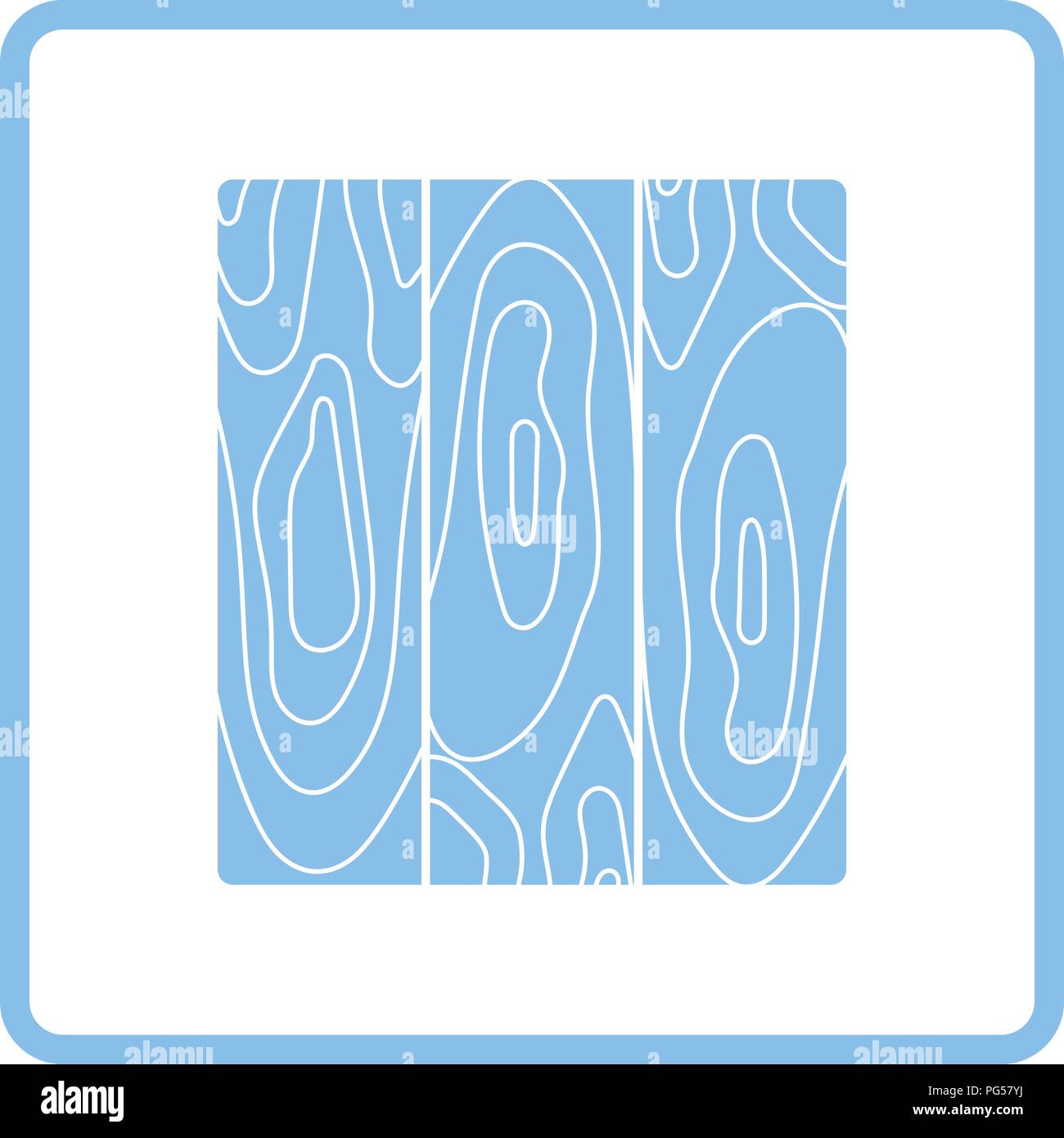 Icon of parquet plank pattern. Blue frame design. Vector illustration ...