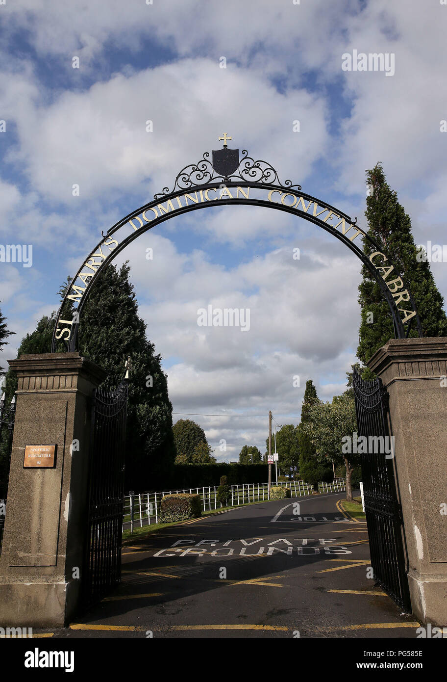 The gates to the Apostolic Nunciature of the Holy See on the Navan Road ...