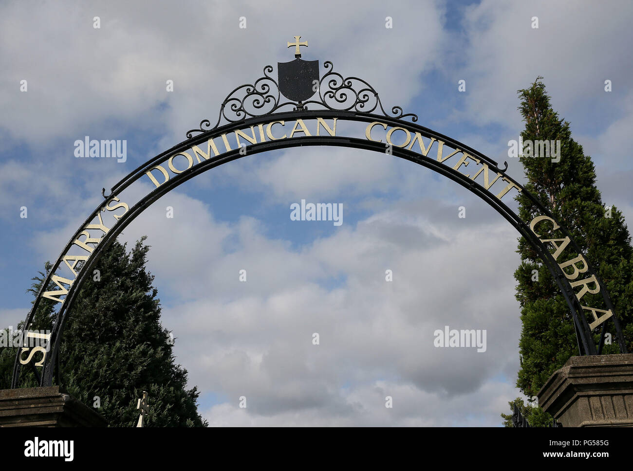 The gates to the Apostolic Nunciature of the Holy See on the Navan Road ...