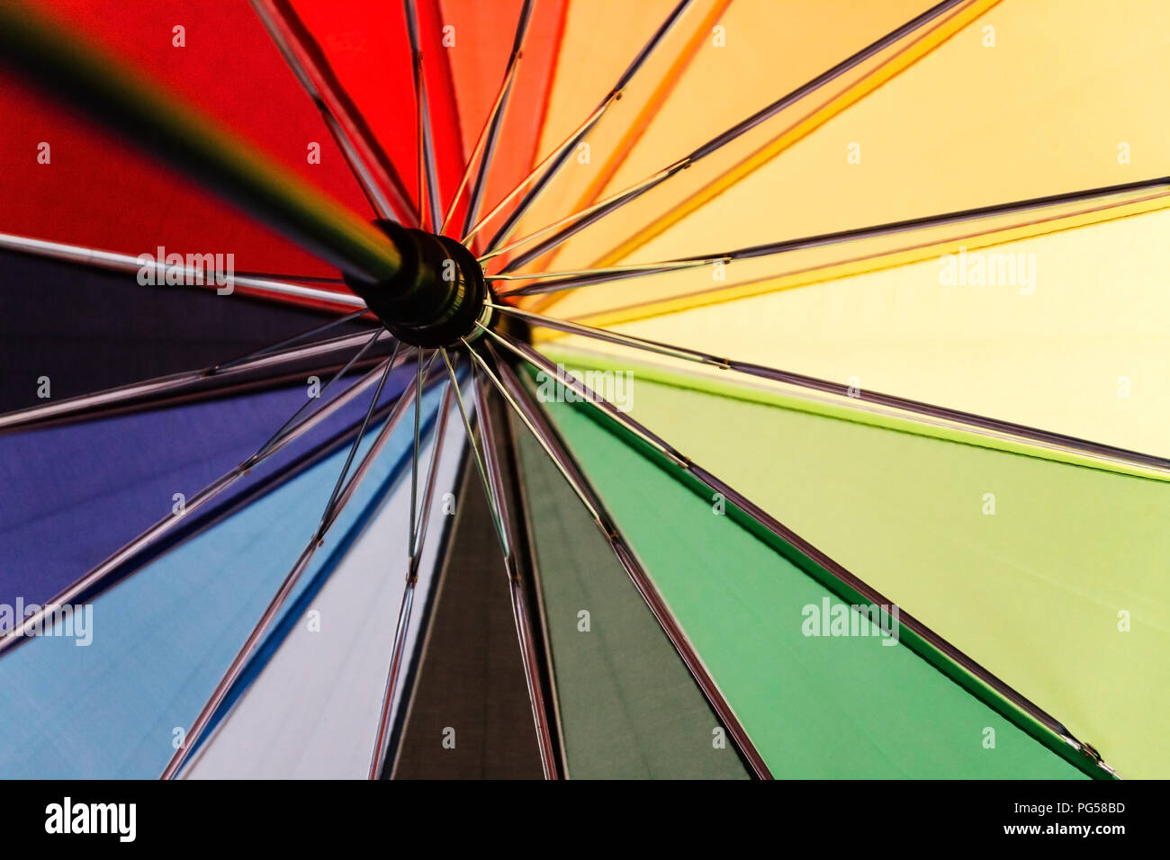 Colorful background. Colorful umbrella close-up Stock Photo - Alamy