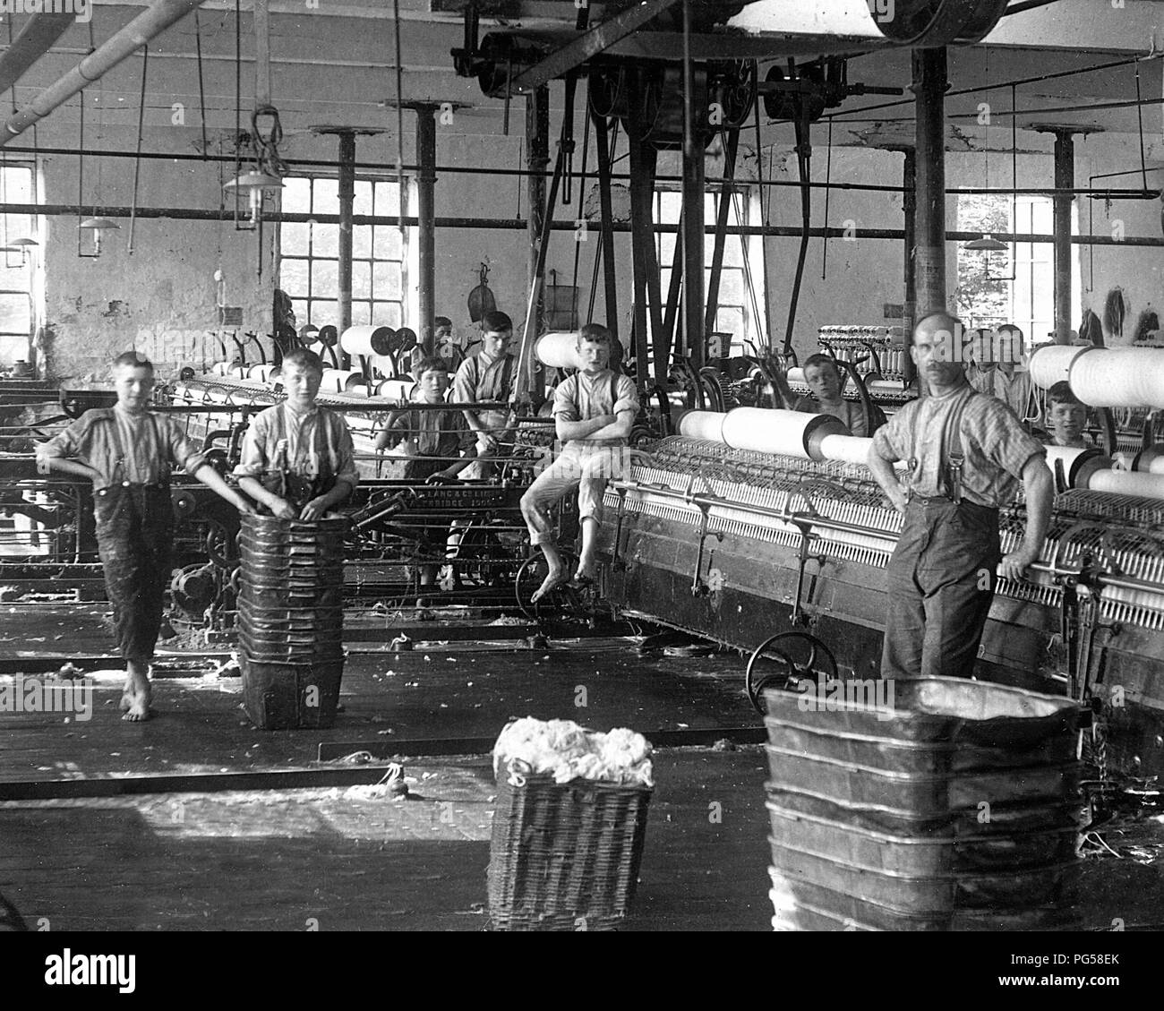A Spinning Mill, Rossendale, early 1900s Stock Photo - Alamy