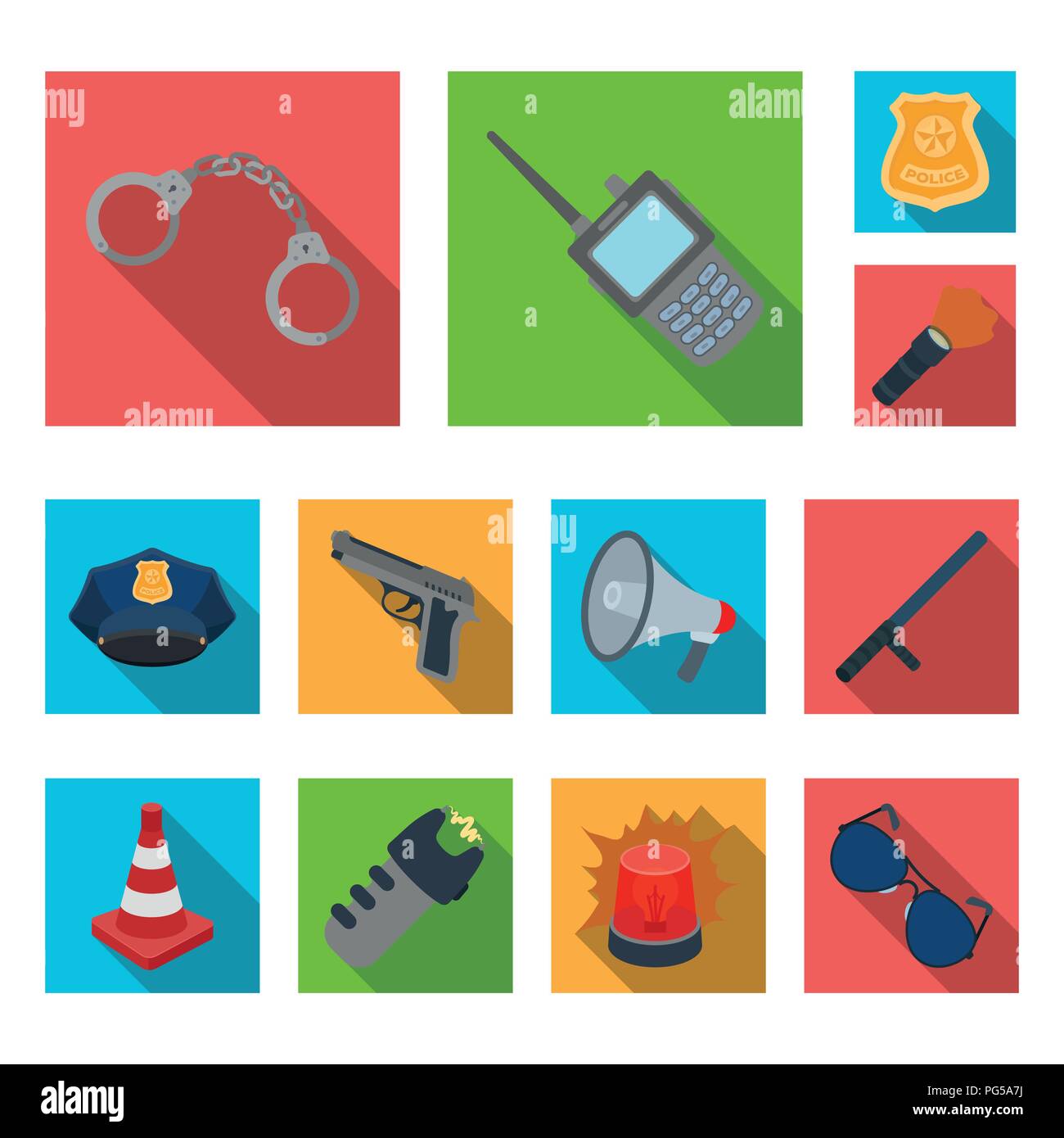 Police rotating in Stock Vector Images - Alamy