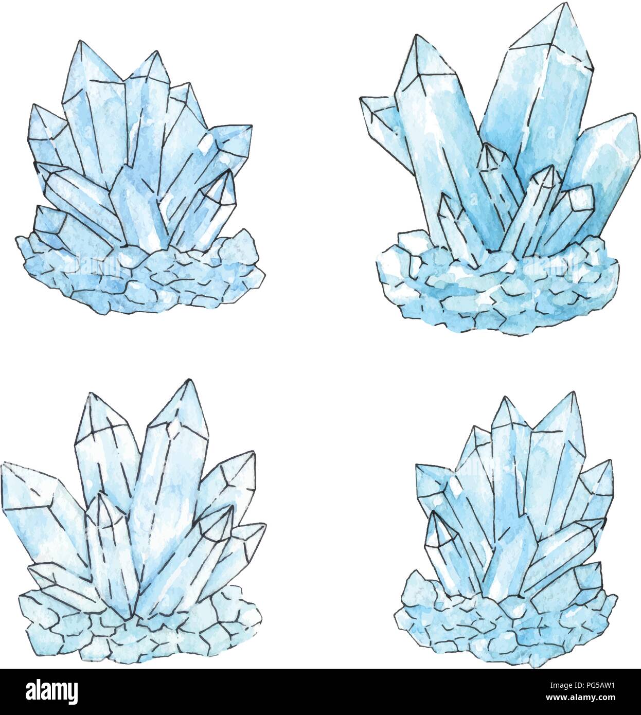 White aura quartz Stock Vector Images - Alamy