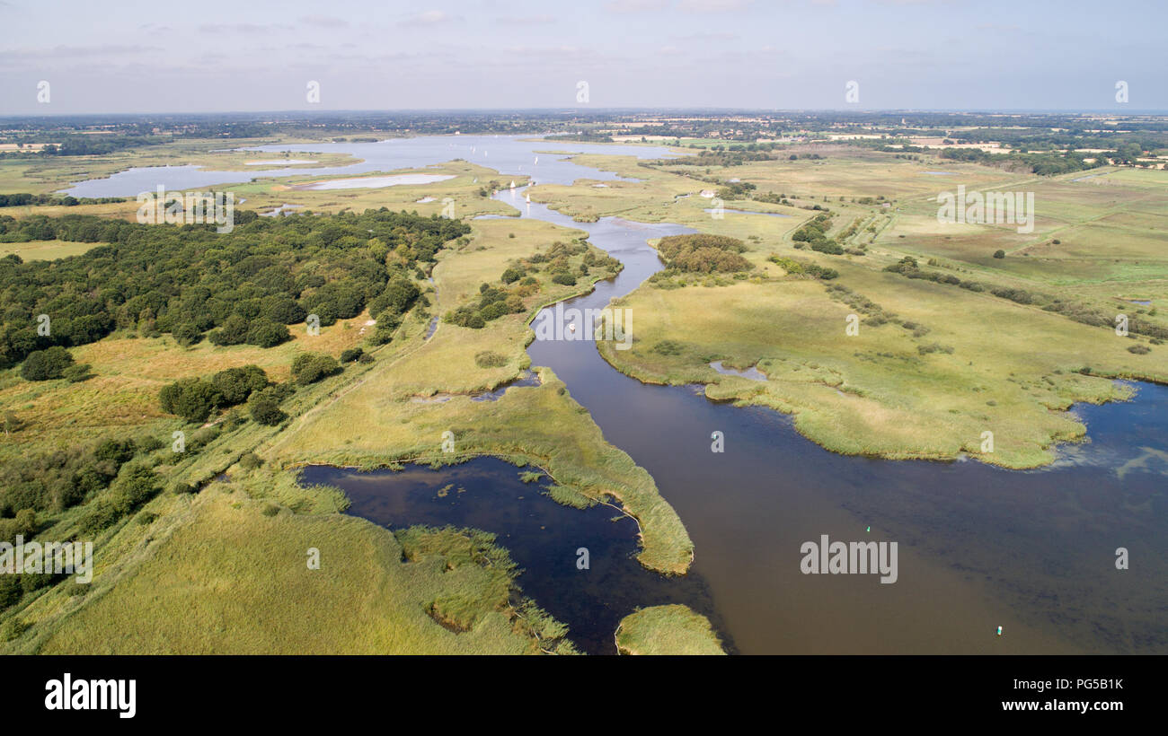 Norfolk broads aerial hi-res stock photography and images - Alamy