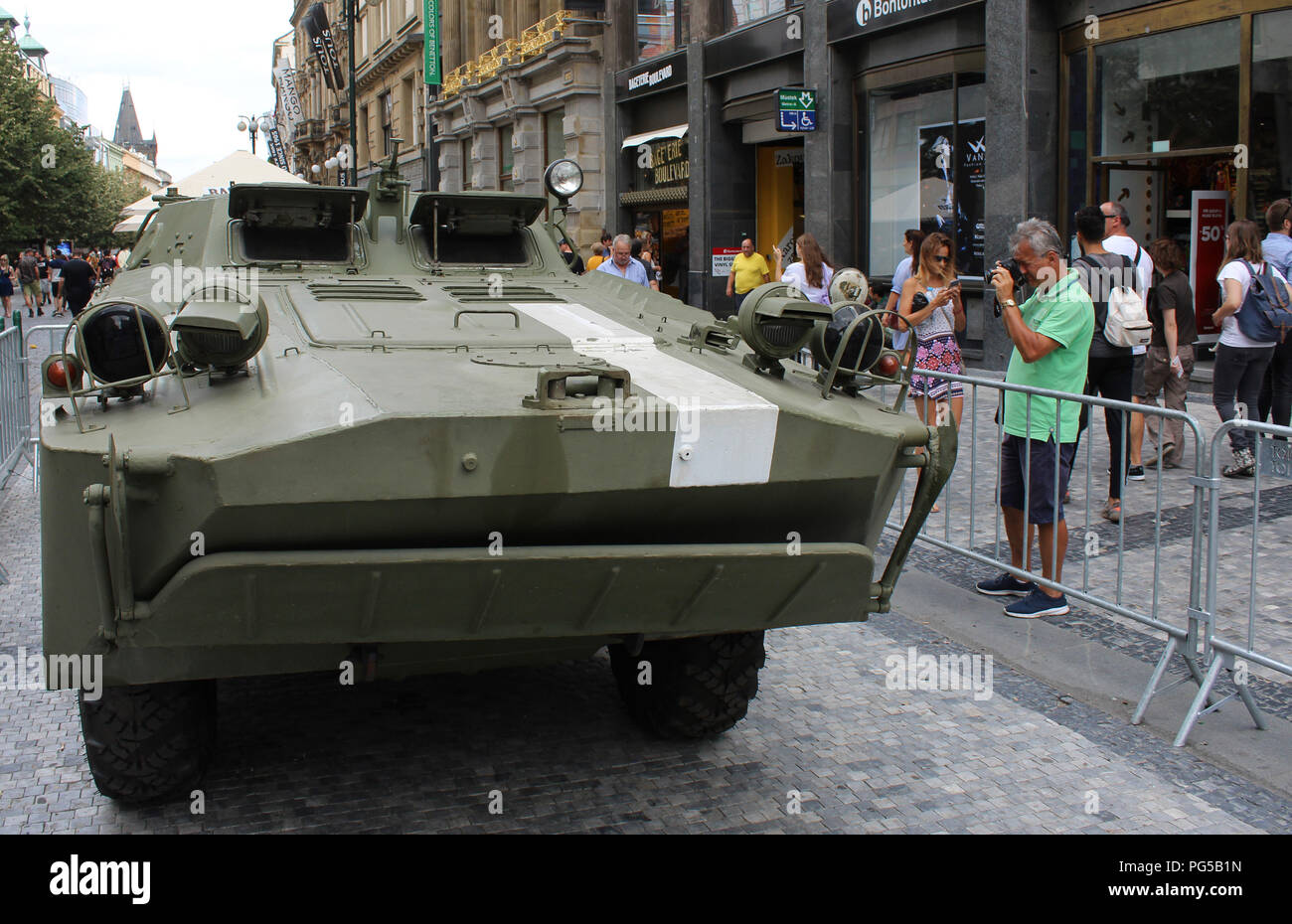 A Soviet Army's Combat Reconnaissance/Patrol Vehicle is exhibited in ...