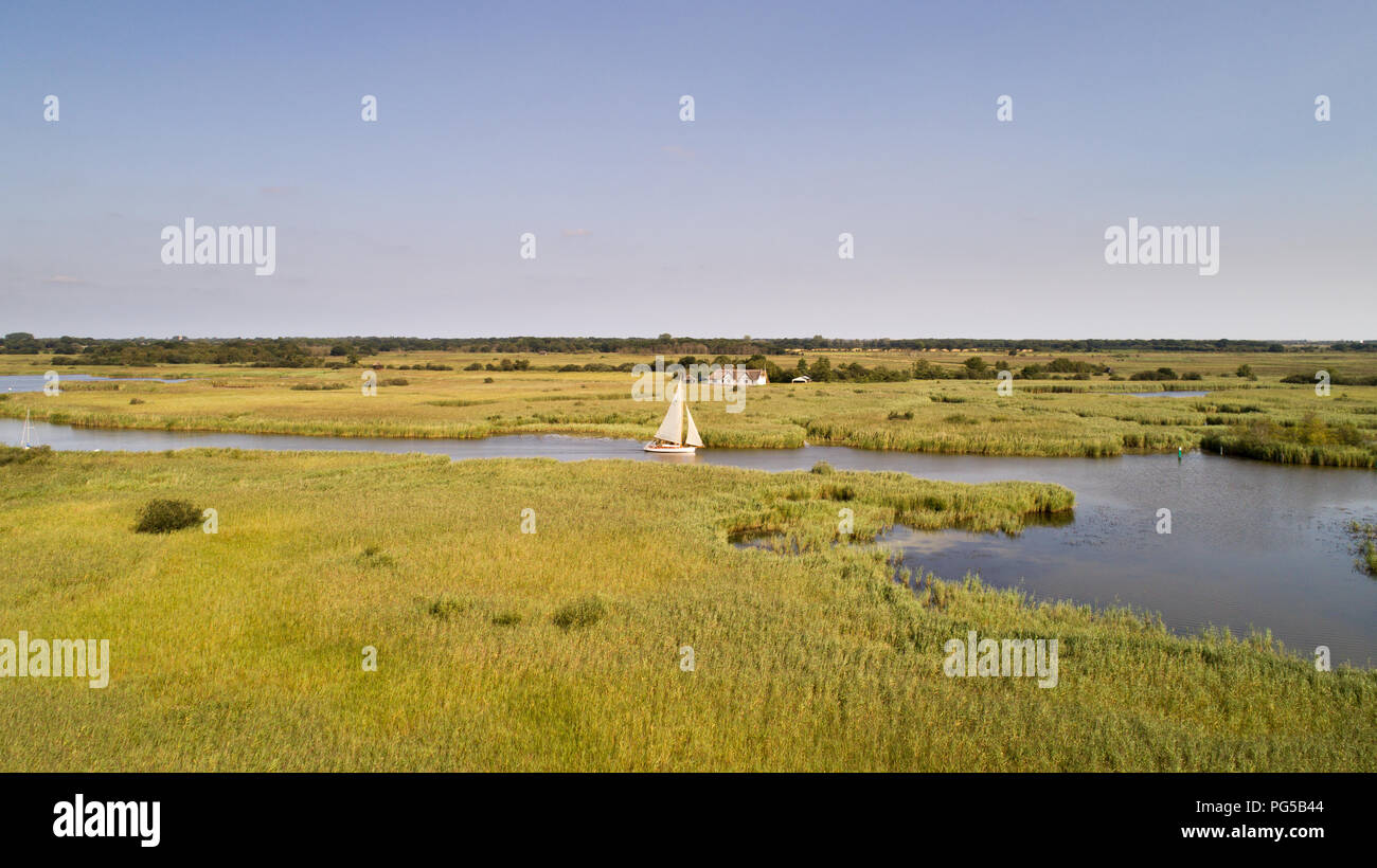 Norfolk broads aerial hi-res stock photography and images - Alamy