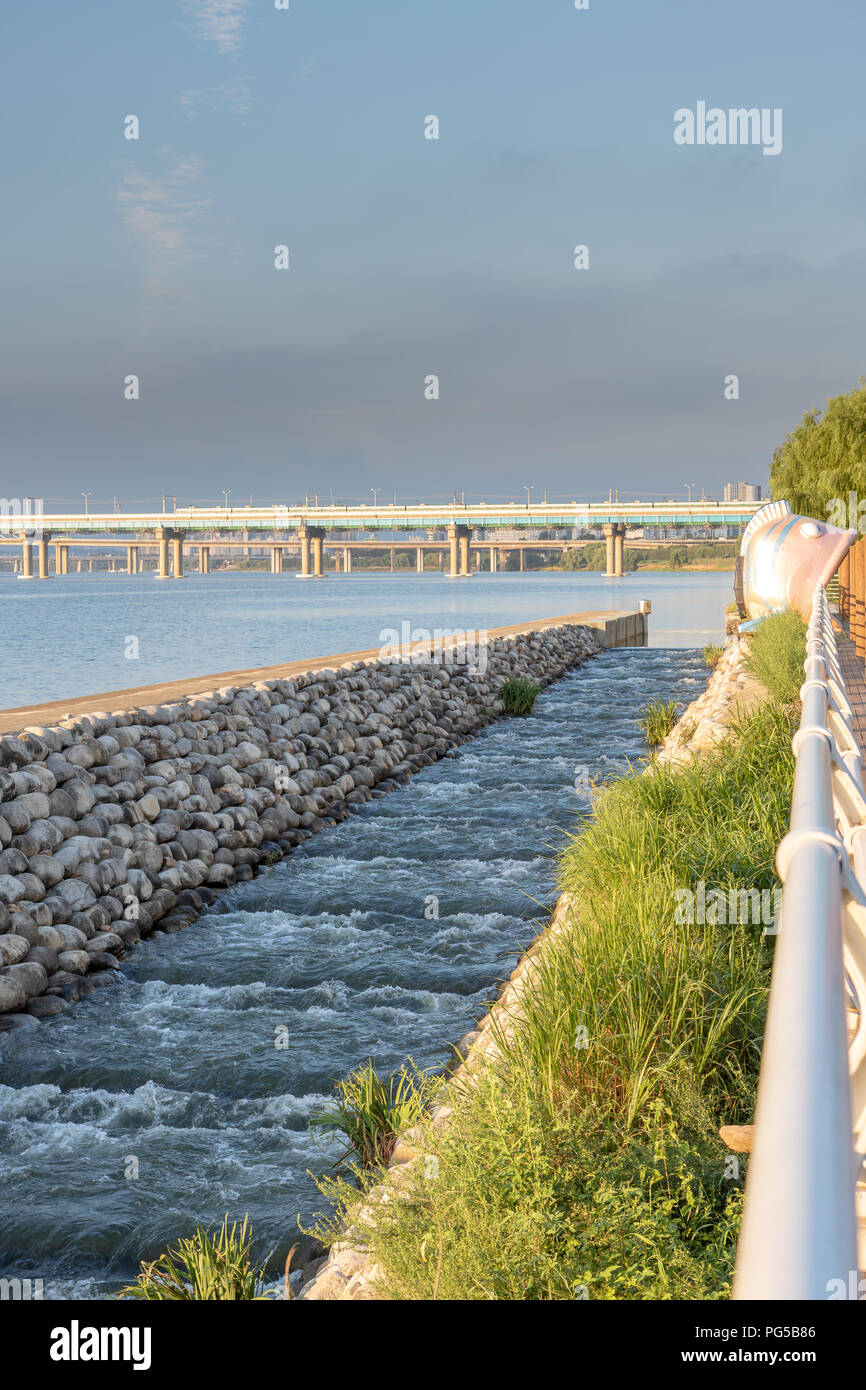 Two separate streams hi-res stock photography and images - Alamy