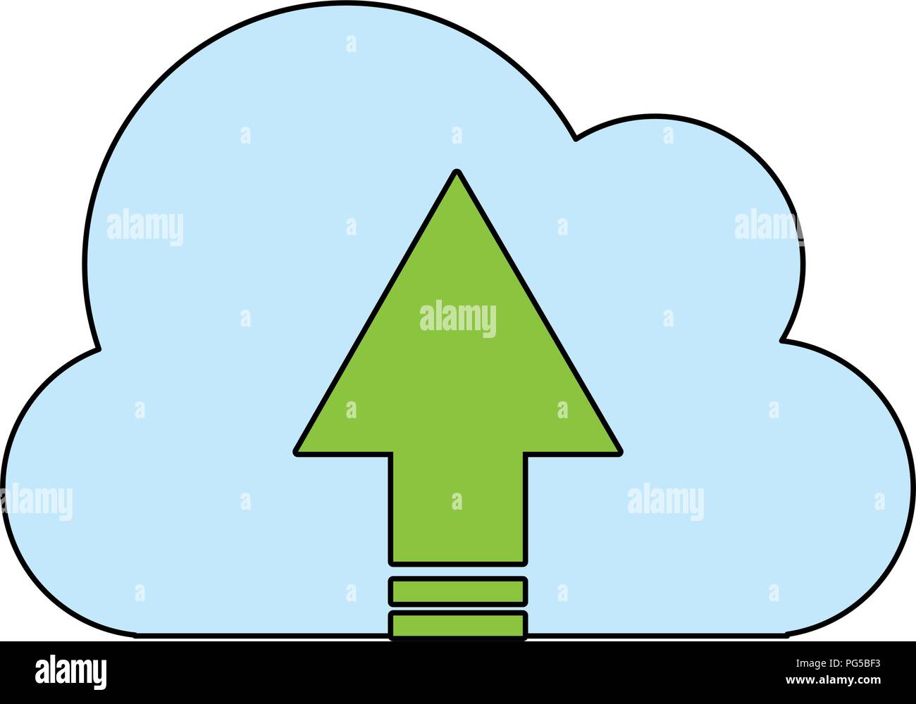 Cloud computing upload Stock Vector Image & Art - Alamy