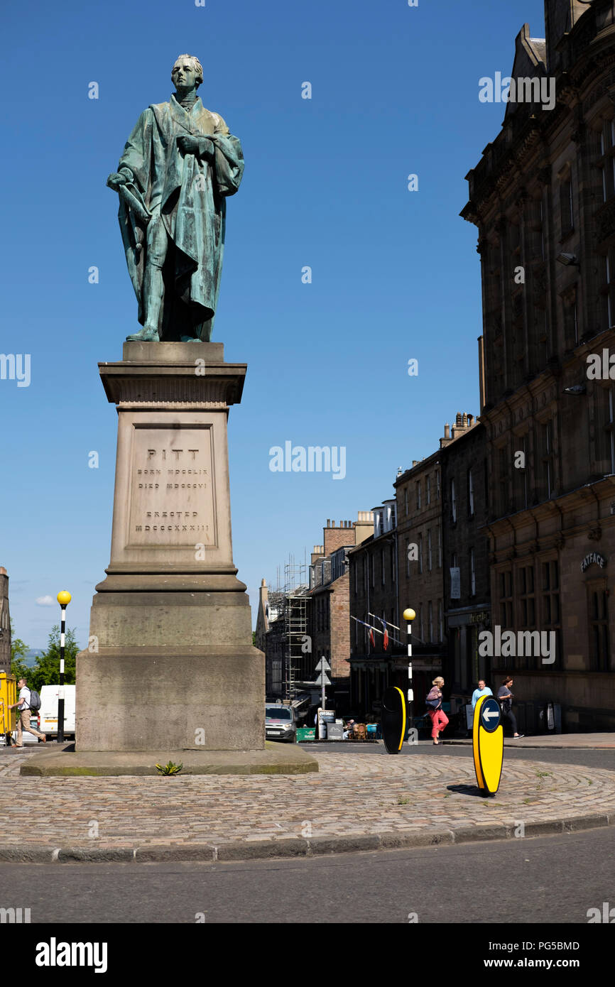 Statue of William Pitt the Younger, at the junction of George Street ...