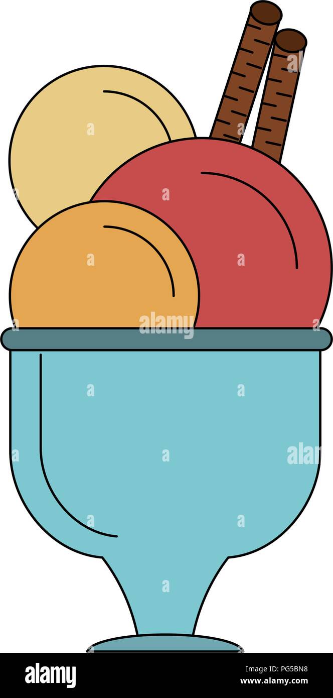 Closeup delicious icecream on Stock Vector Images - Alamy