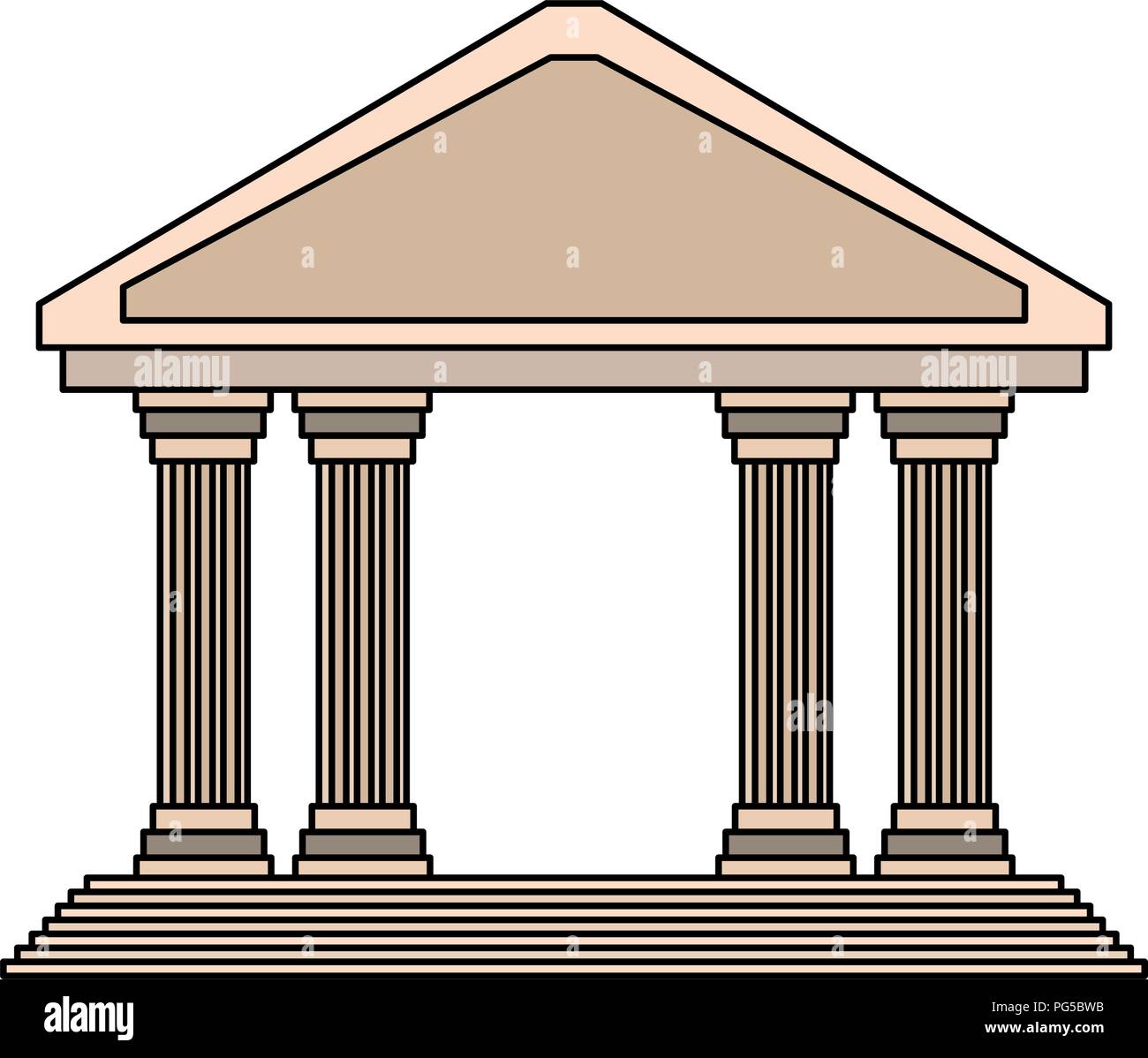 Bank building symbol Stock Vector Image & Art - Alamy