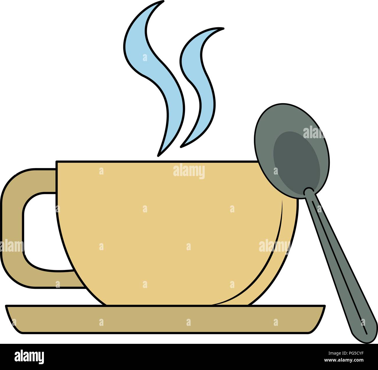 Lid and spoon Stock Vector Images - Alamy