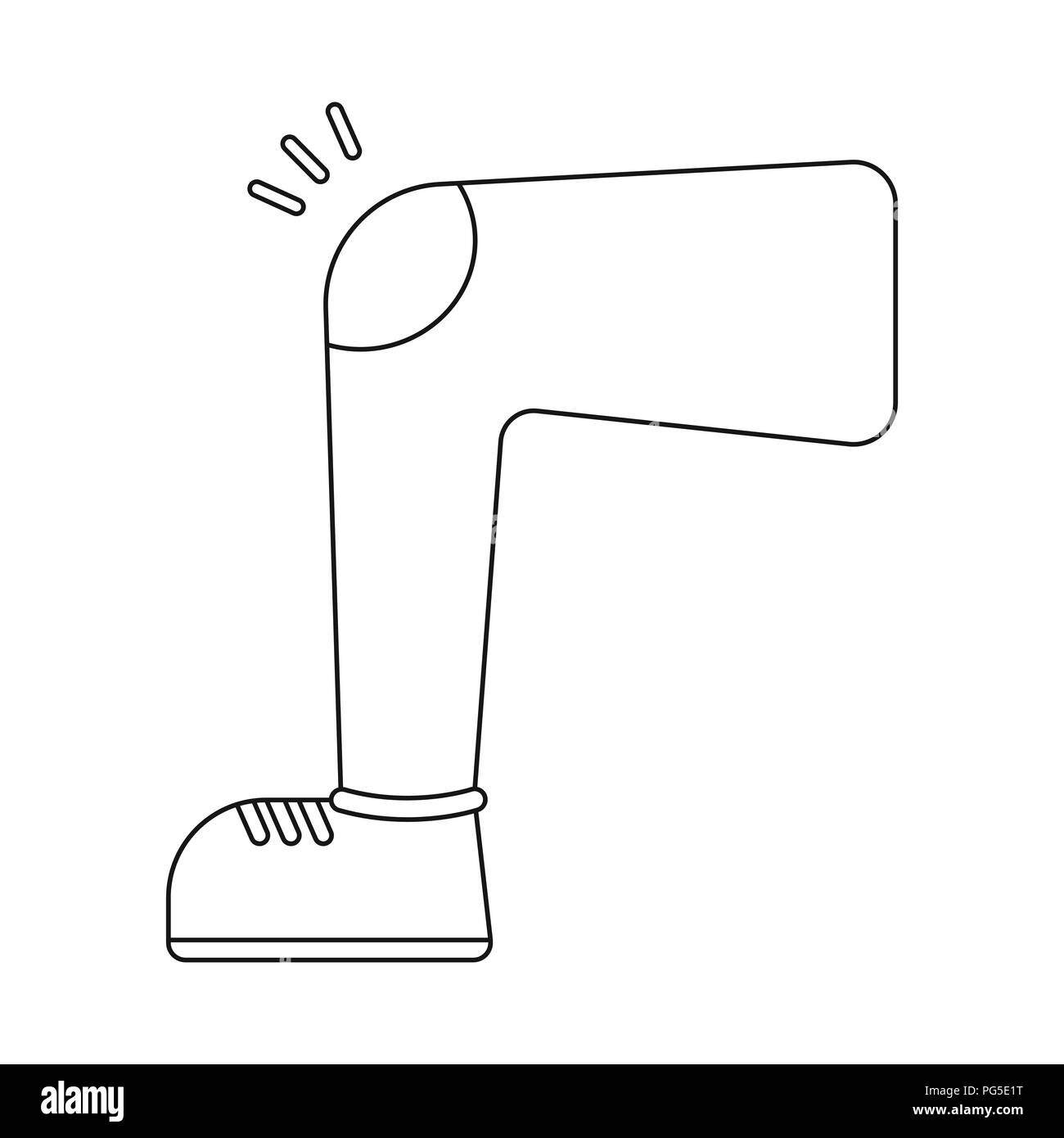 Foot strain Stock Vector Images - Alamy