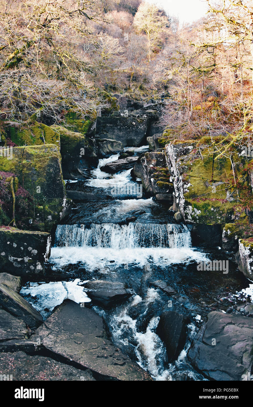 Bracklinn Waterfalls in Callander, Scotland Stock Photo - Alamy