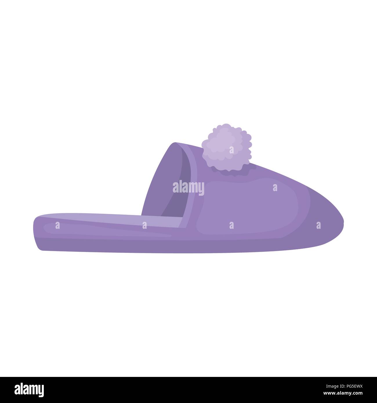 Slippers icon in cartoon style isolated on white background. Shoes ...