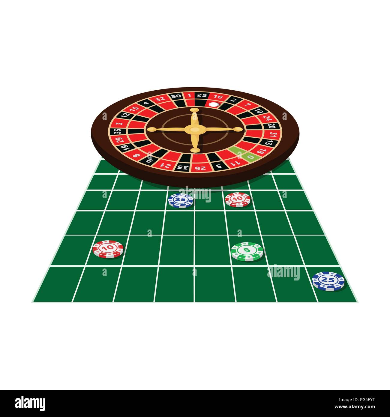 Roulette, single icon in cartoon style.Roulette, vector symbol stock ...