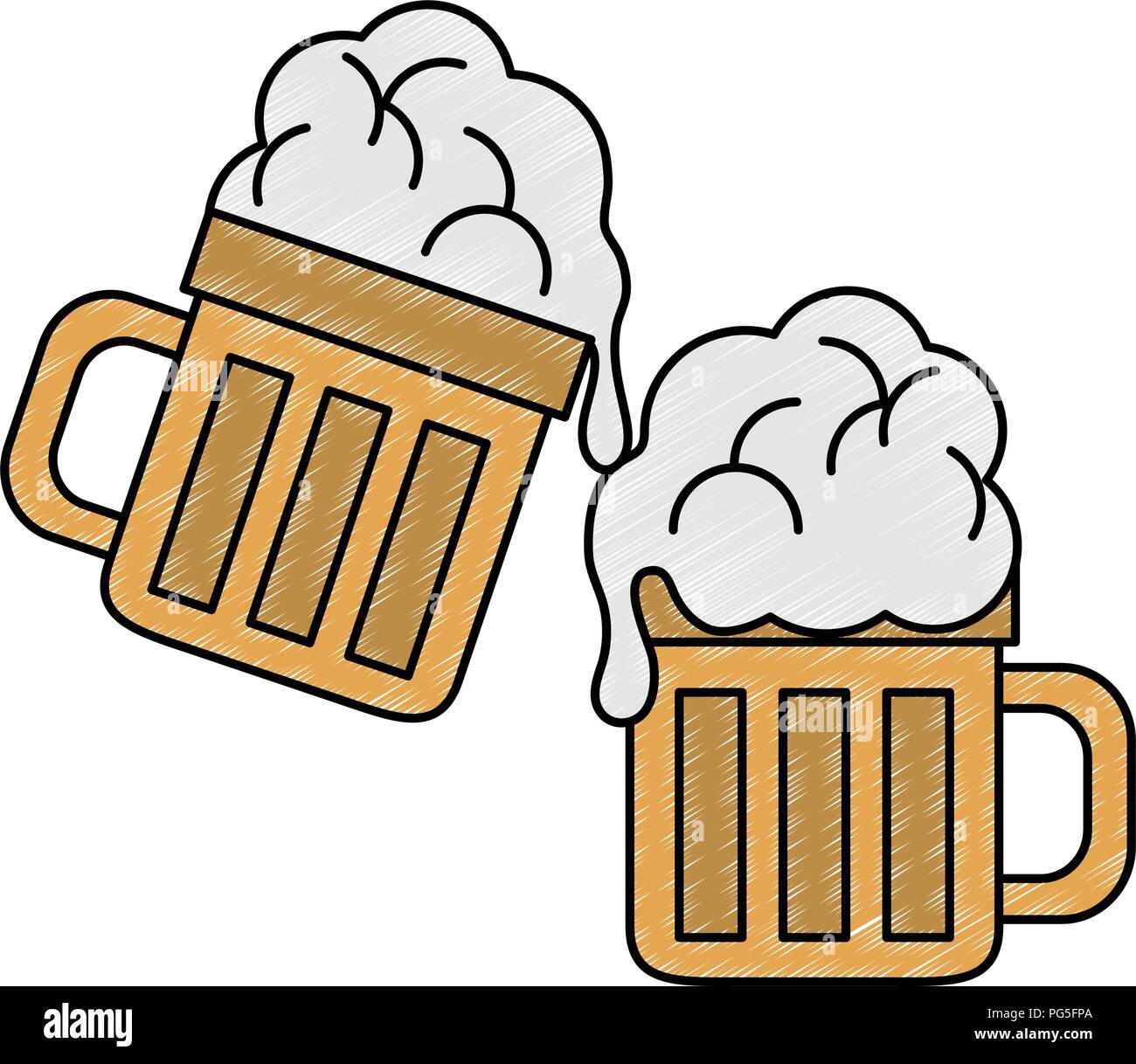 Cold beers Stock Vector Images - Alamy