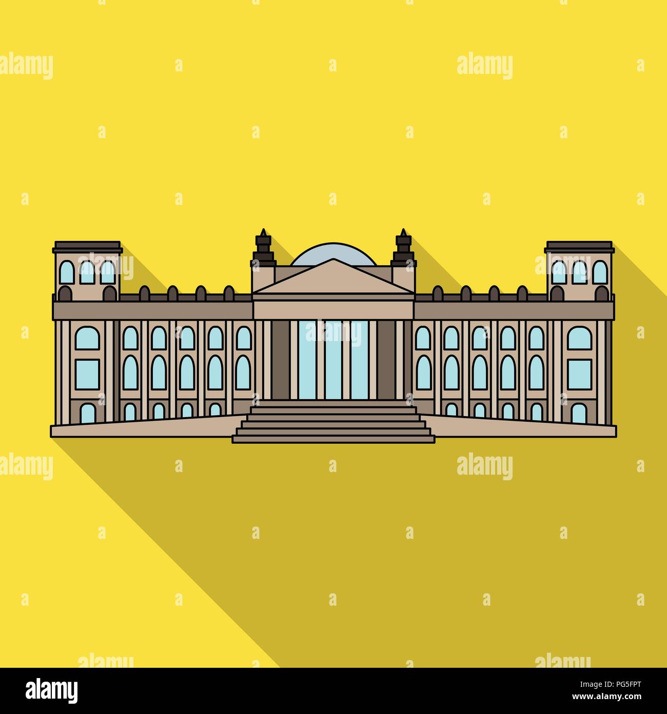 Building, single icon in flat style.Building, vector symbol stock ...