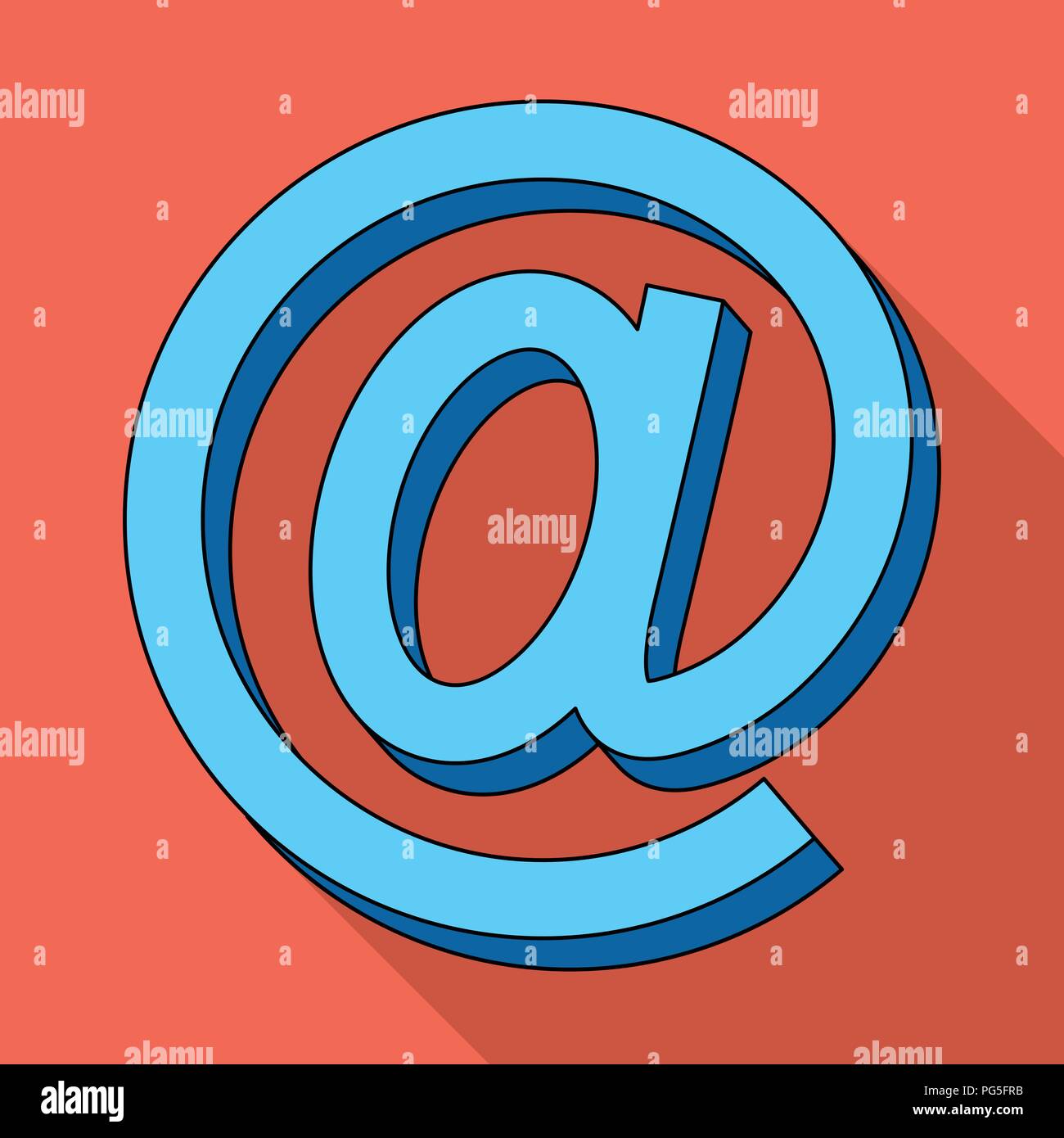 Email symbol.Mail and postman single icon in flat style vector symbol ...