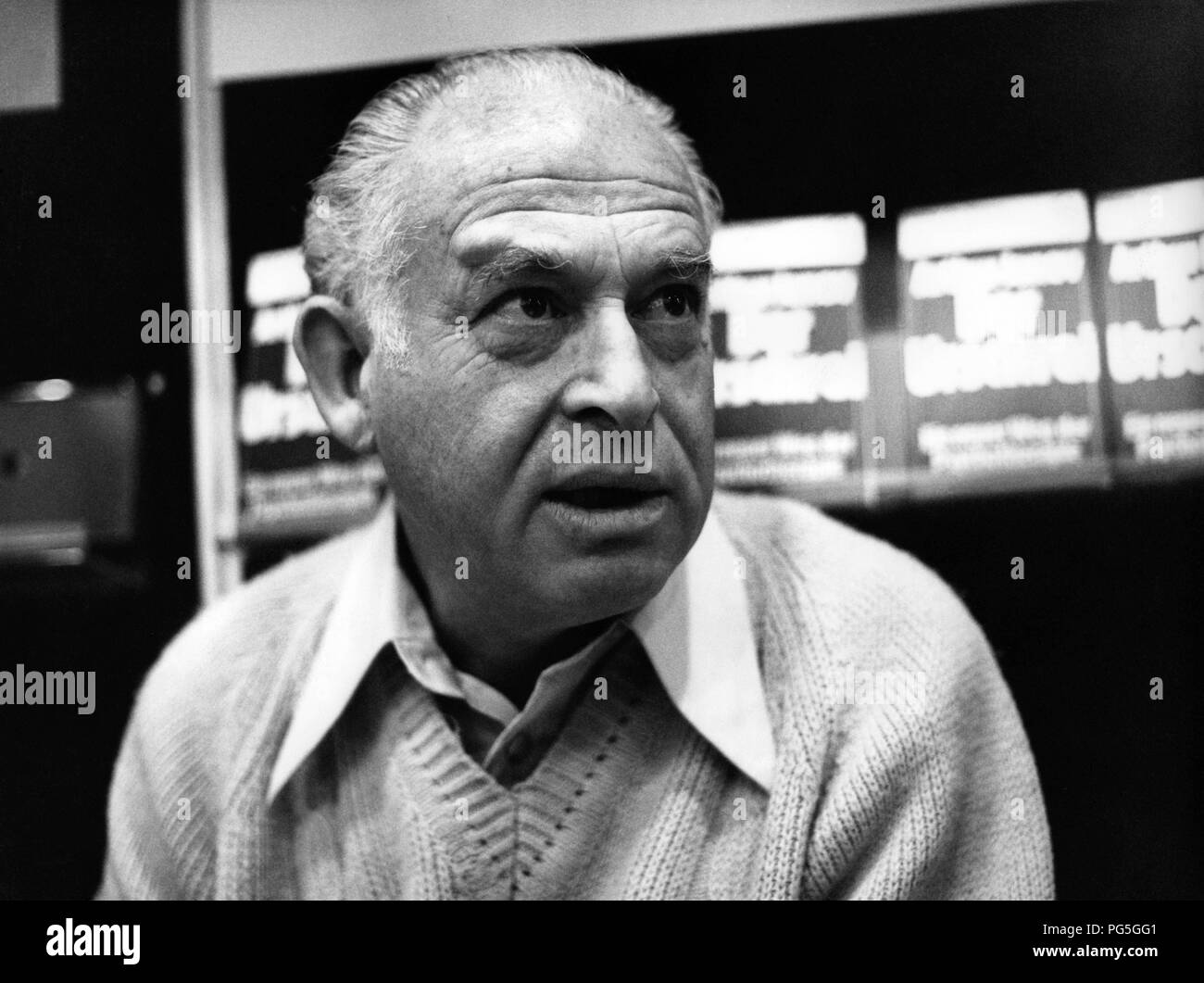 The German scientist and film director Ernst Bornemann in the 1970s ...