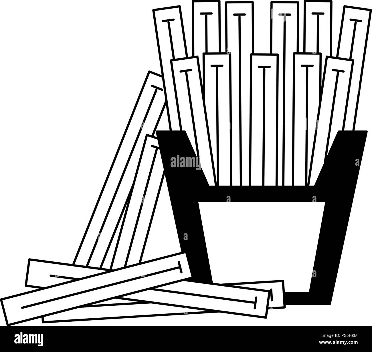 Fat food in paper Black and White Stock Photos & Images - Alamy