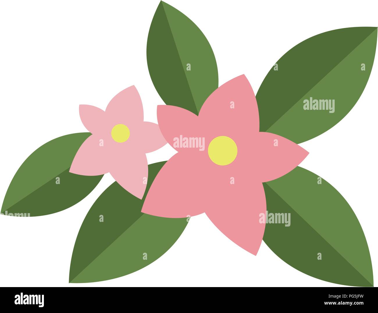 Beautiful flowers cartoon Stock Vector Image & Art - Alamy