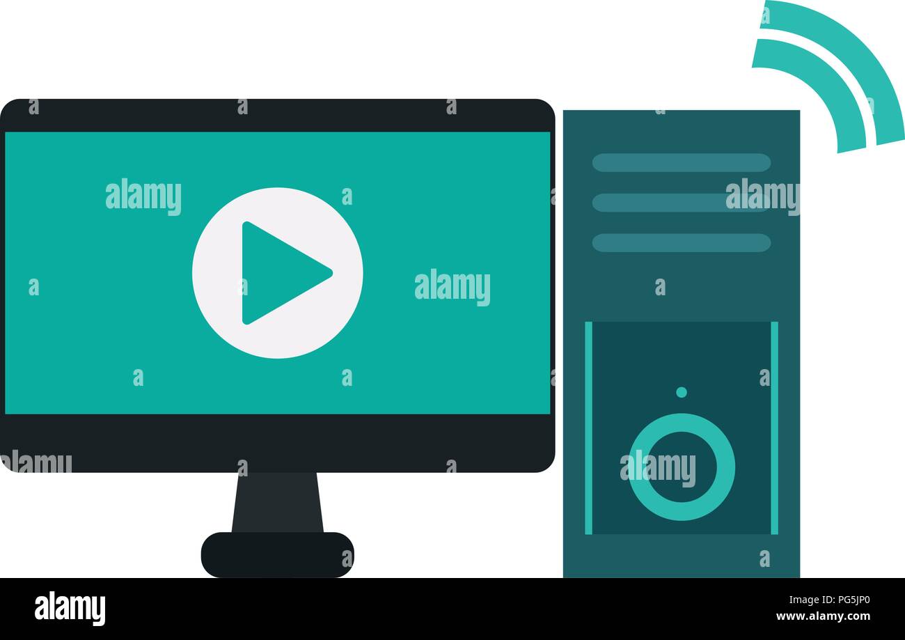 Data on live computer screen Stock Vector Images - Alamy