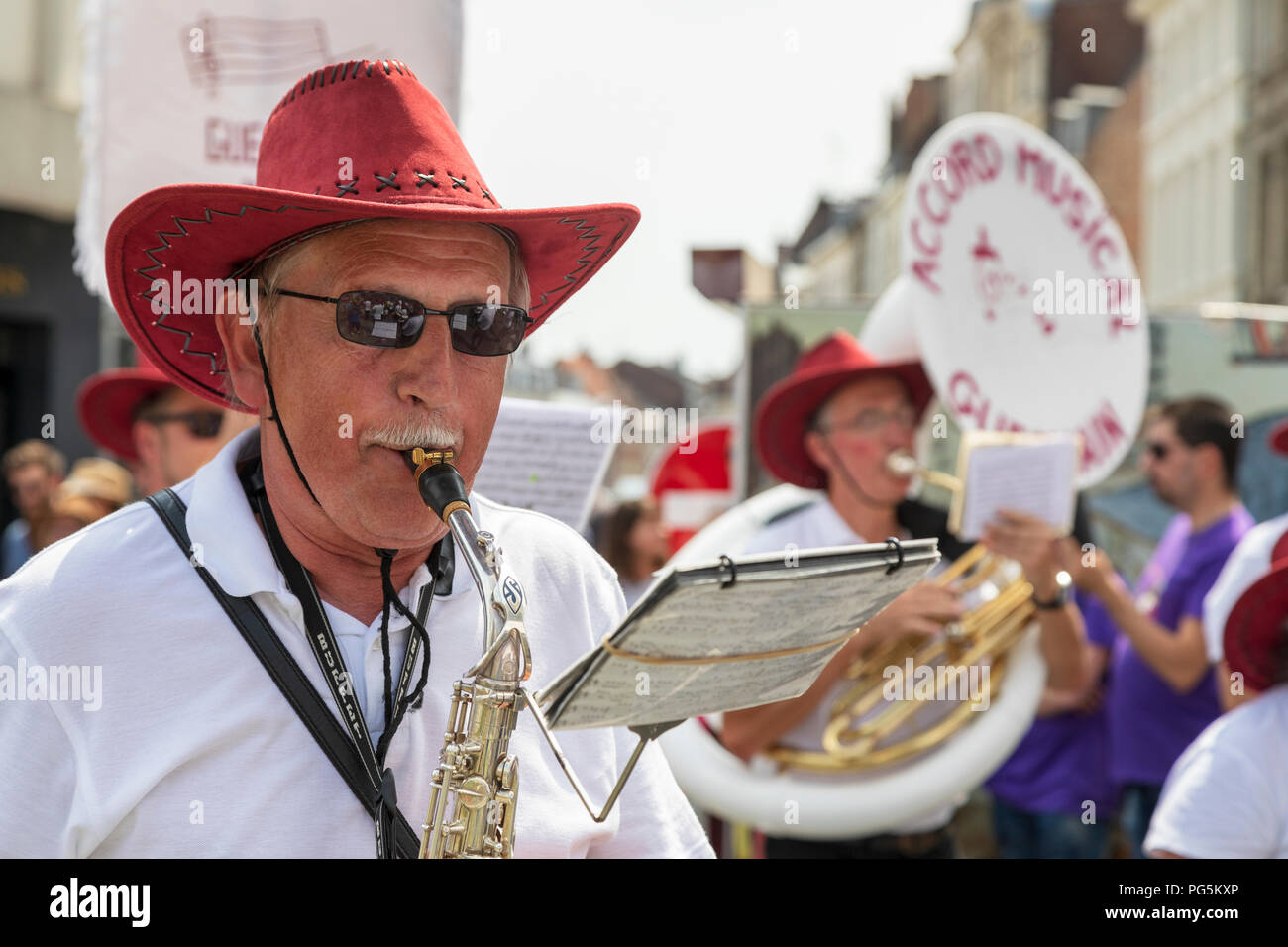 Parade of the Giants, Les Fetes de Gayant, an annual festival ...
