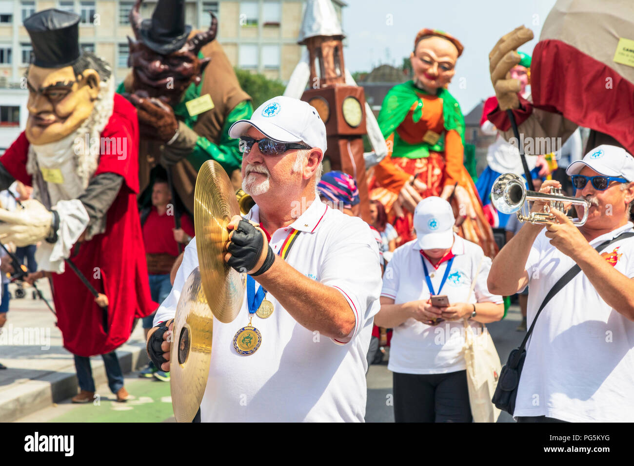 Parade of the Giants, Les Fetes de Gayant, an annual festival ...