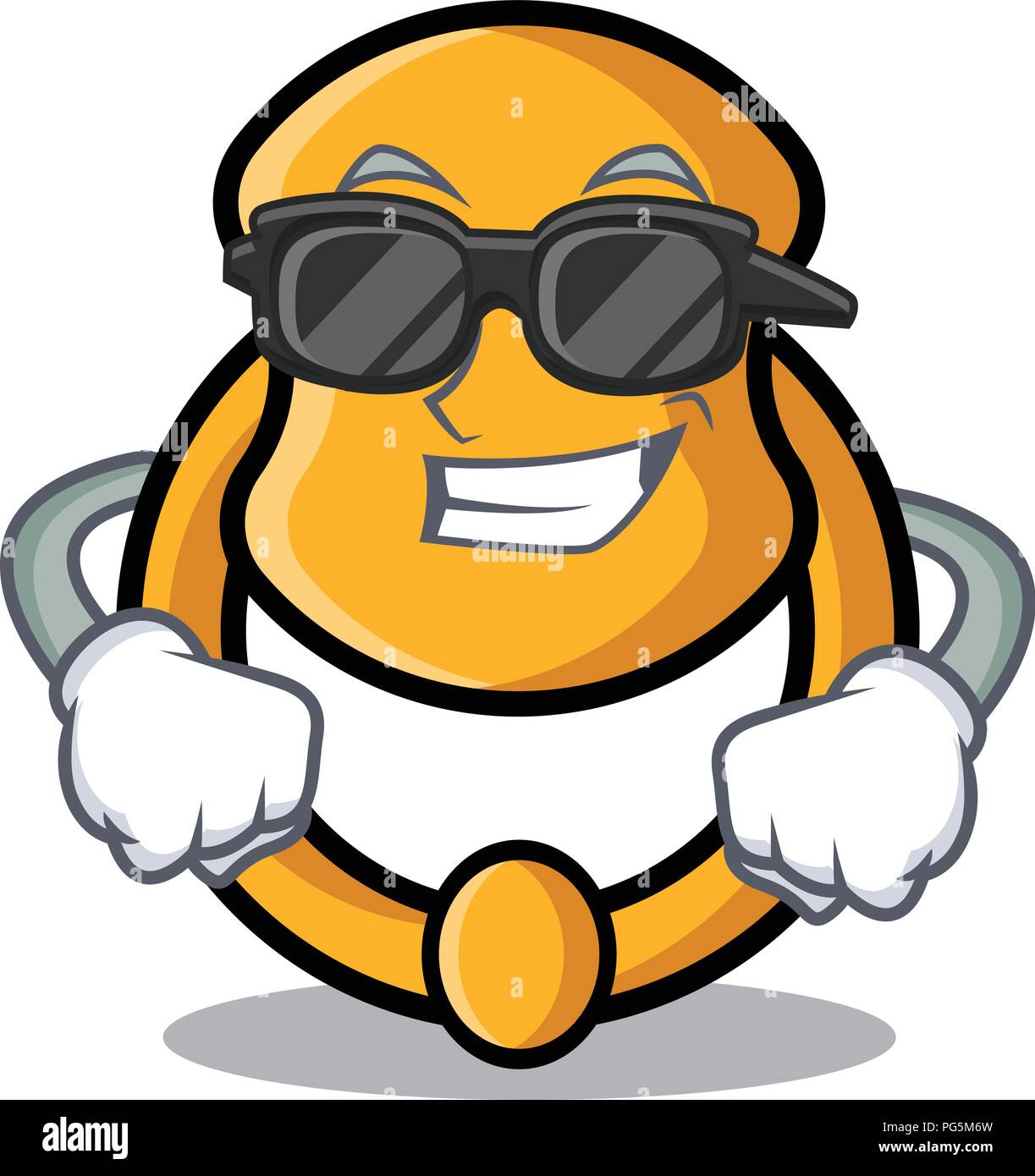 Super cool metal door knocker on character cartoon Stock Vector Image ...