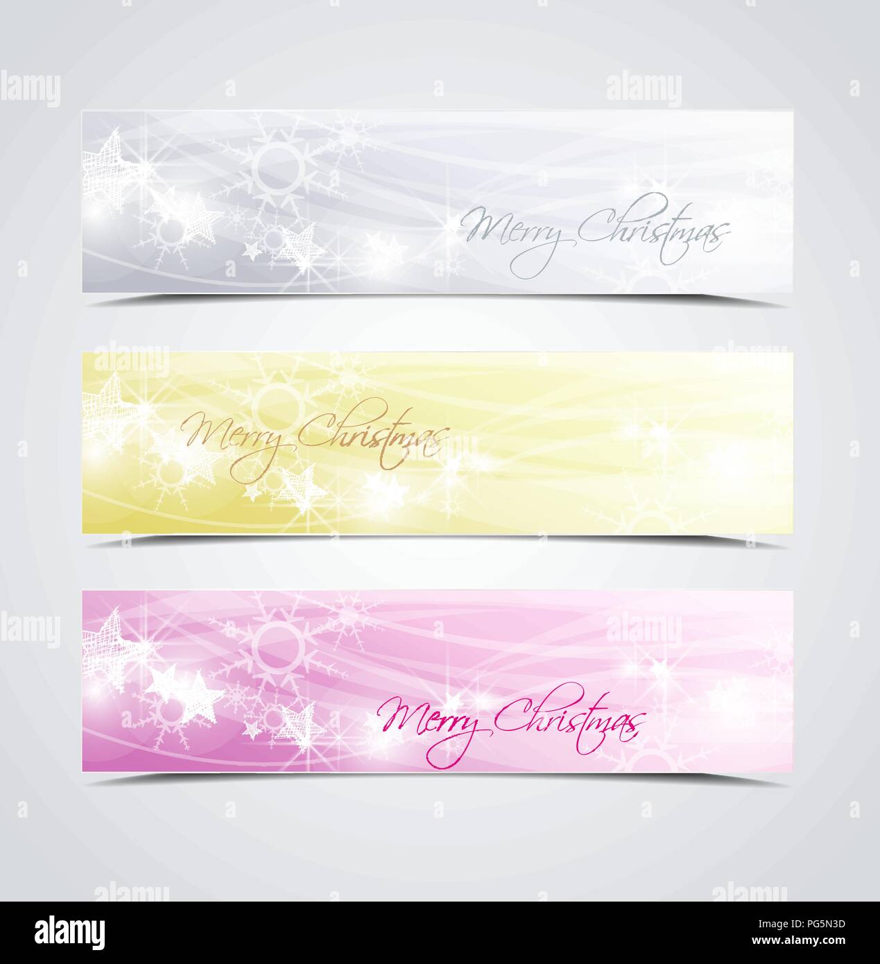 Set of vector Christmas banner Stock Vector Image & Art - Alamy