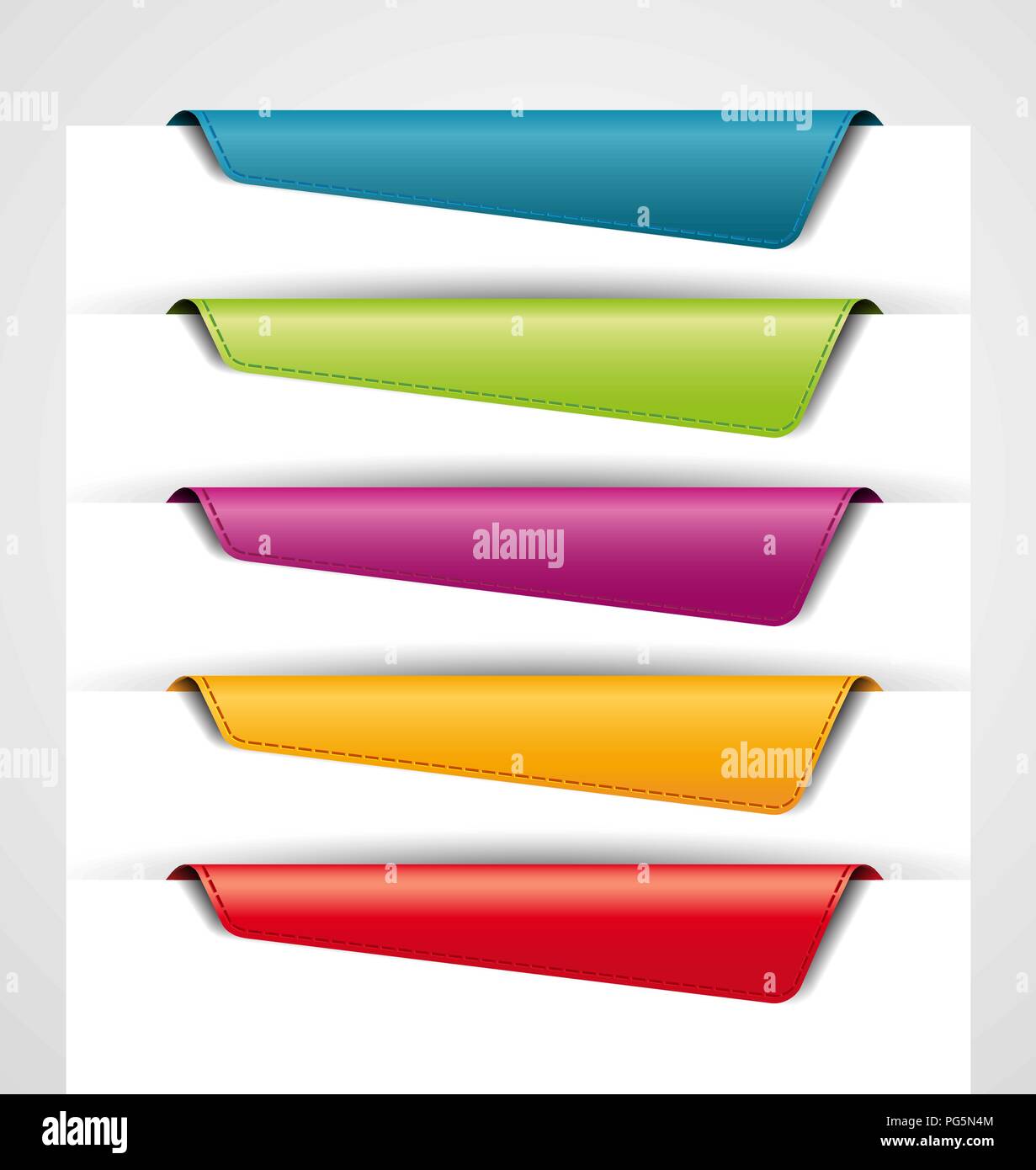 blank colored bookmarks, tags for the web Stock Vector Image & Art - Alamy