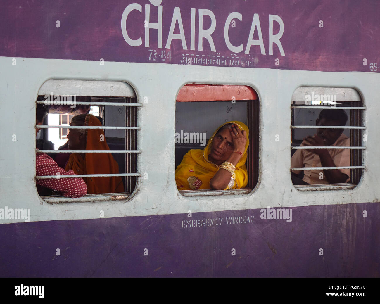 Mumbai local train coach hi-res stock photography and images - Alamy