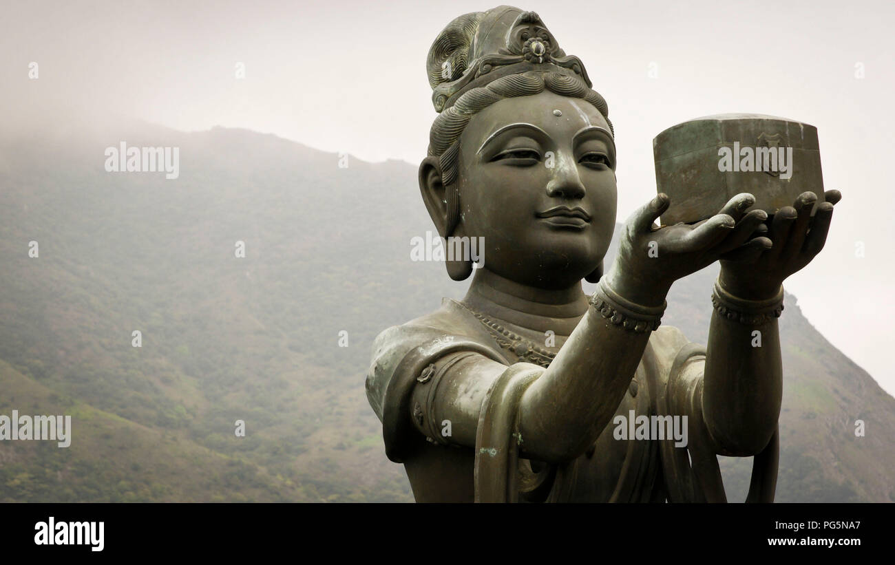 Hong Kong and Po Lin Stock Photo - Alamy