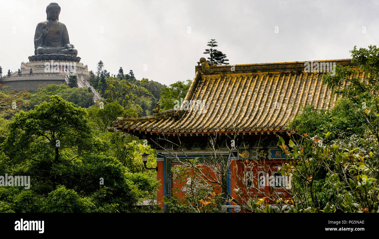 Hong Kong and Po Lin Stock Photo - Alamy