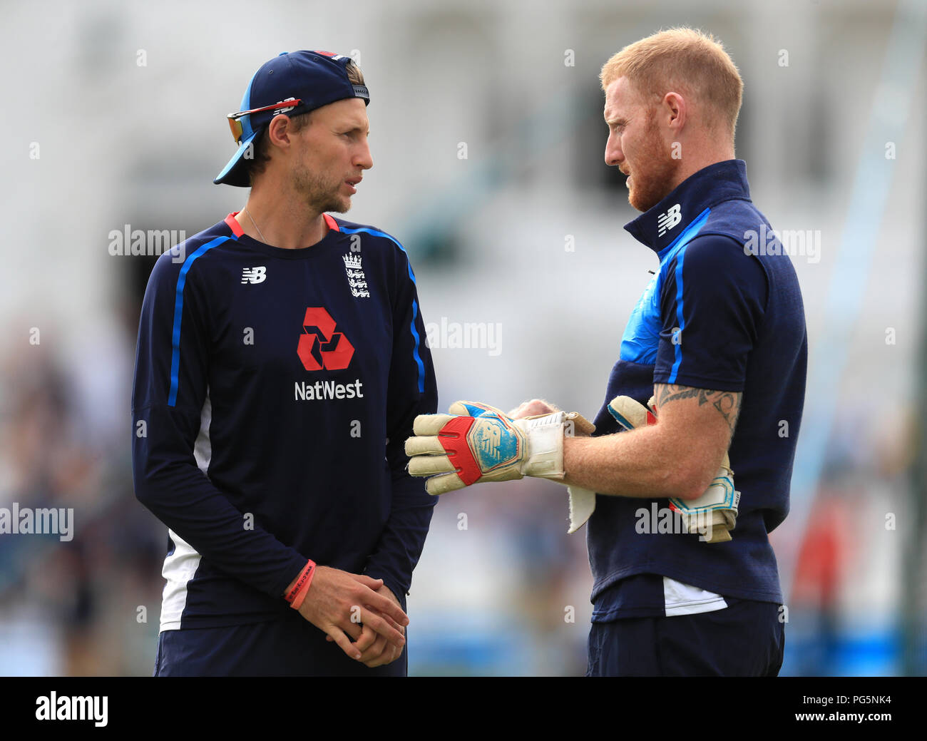 England captain Joe Root (left) and Ben Stokes (right Stock Photo - Alamy