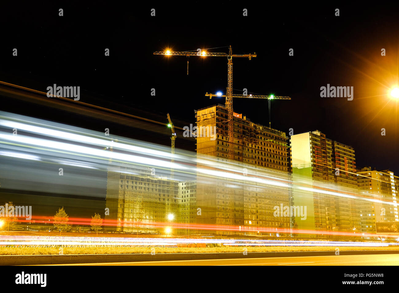 Construction headlights hi-res stock photography and images - Alamy