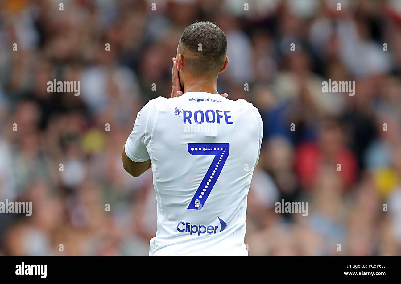 Leeds United's Kemar Roofe Stock Photo - Alamy