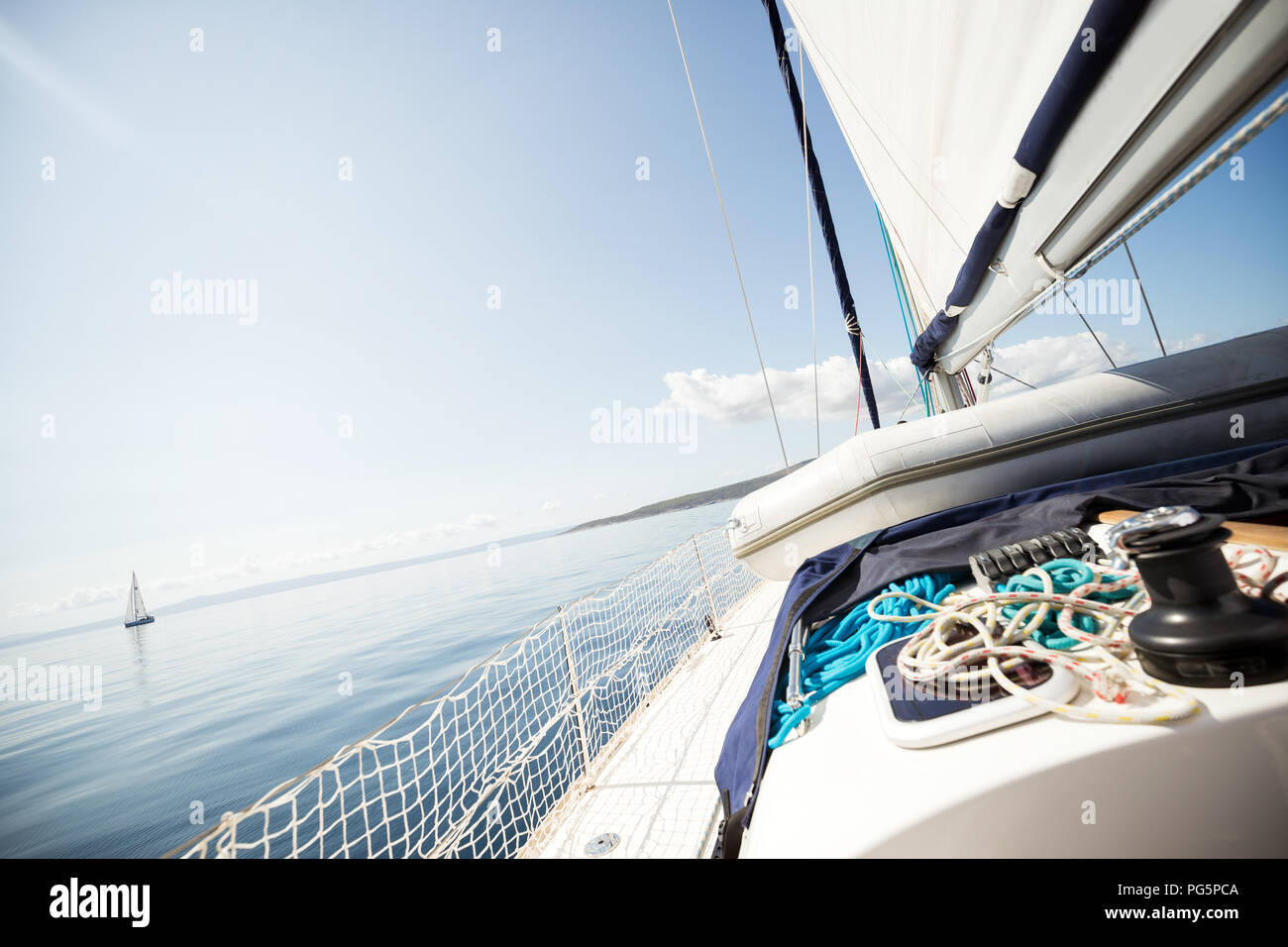Sailing boat open sea hi-res stock photography and images - Alamy