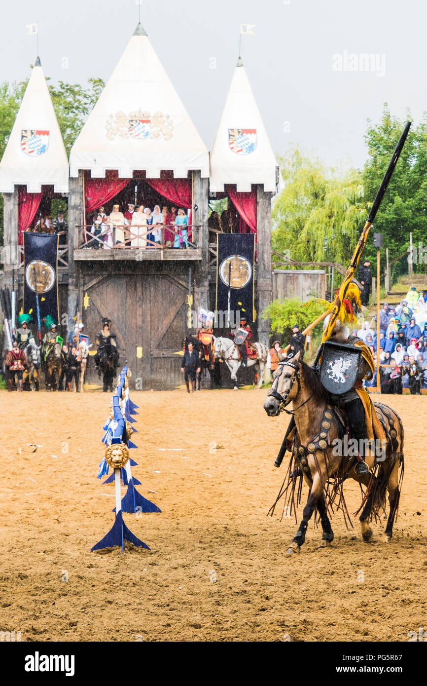 Medieval tournament with knights, performances, shows, food and drink ...