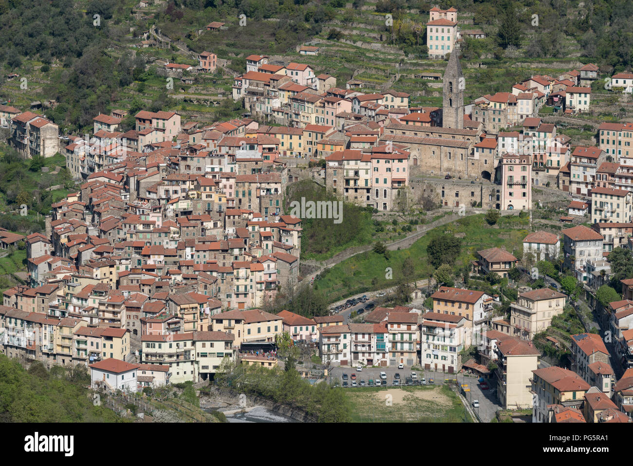 Pigna. The ancient village in Liguria region of Italy Stock Photo - Alamy