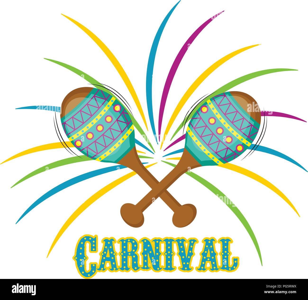 Carnival label celebration background Stock Vector Images - Alamy