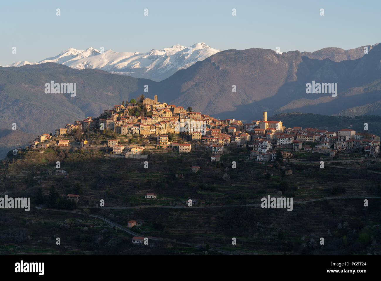 Baiardo. The ancient village in Liguria region of Italy Stock Photo - Alamy